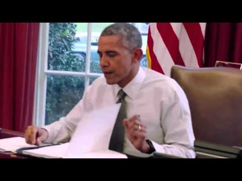 White House Staffers Prank President Obama with Snowmen at Oval Office