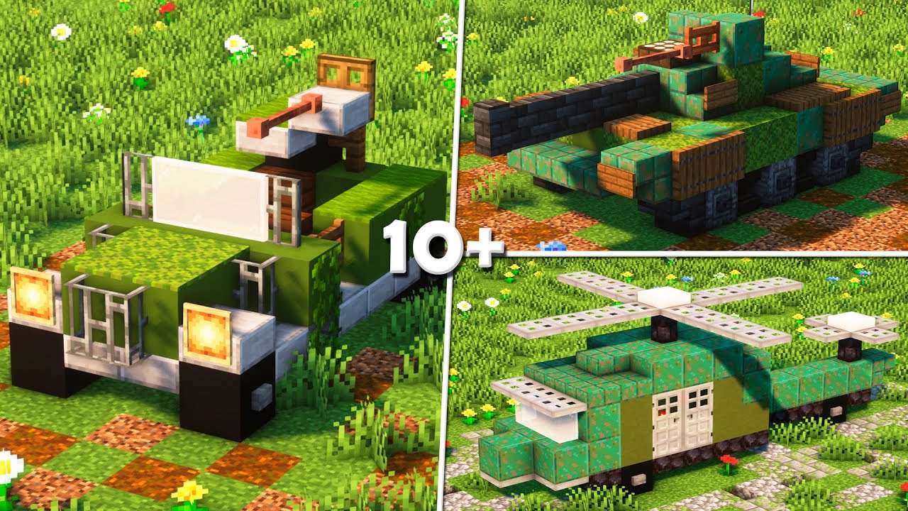 Minecraft: 10+ MILITARY Build Hacks & Ideas! - Minecraft Builders