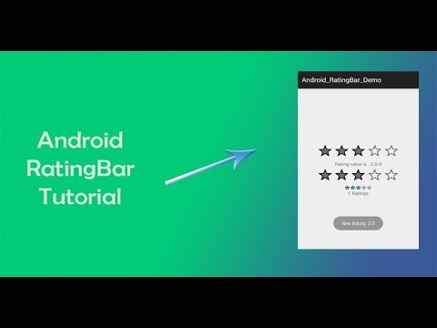 Android Tutorial for Beginners - RatingBar Basics Example With Source Code