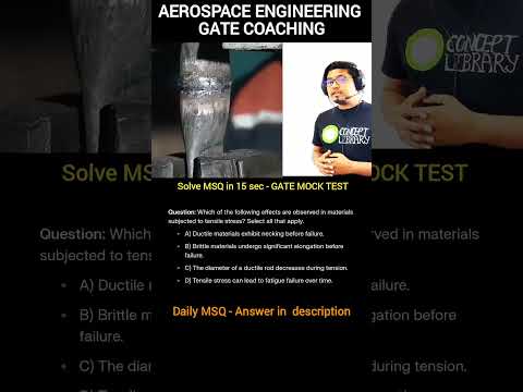 #MSQ on #Tension in the material | #GATE mock question with solution Aerospace Engineering Viru Sir