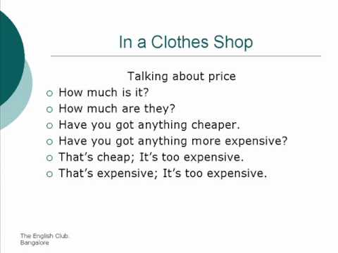 In a Clothes Shop [Unit 77]