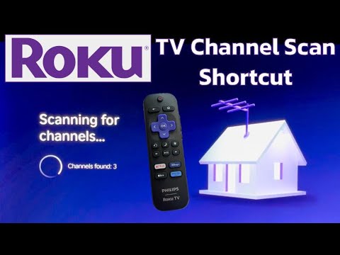 Roku Smart TV - How to Run a Scan for TV Antenna Channels Shortcut