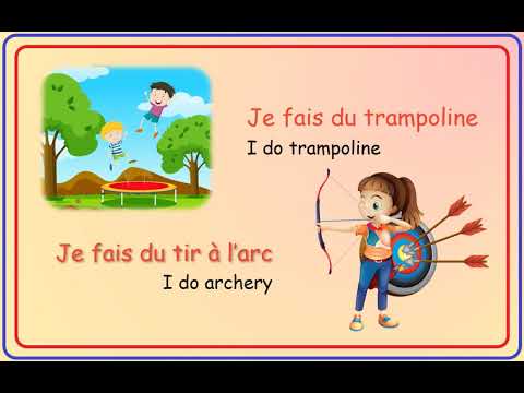 Names of sports in French | Learn French sport activities - French for Beginners