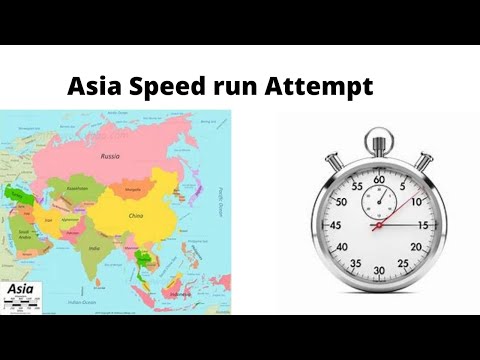 Asia map quiz Speedrun