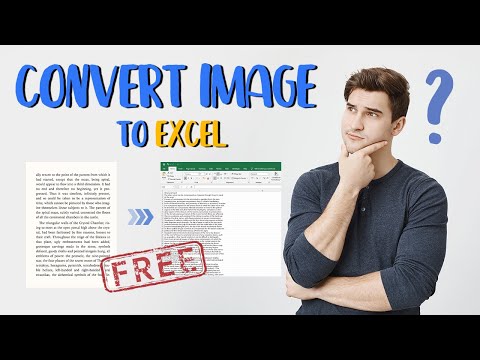 How to Convert Single Image to Searchable Excel free?