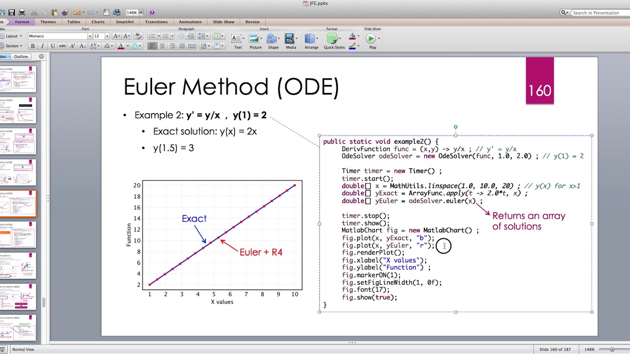 Java for Scientific Computing: Ordinary Differential Equations -- Part 3