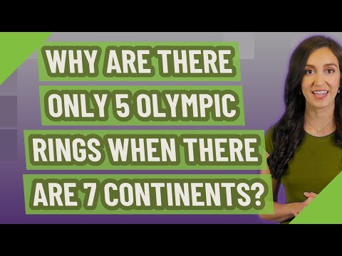 Why are there only 5 Olympic rings when there are 7 continents?