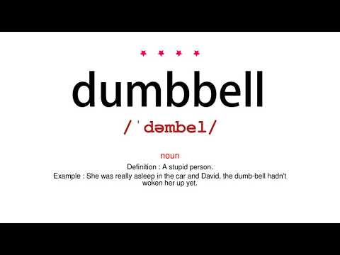 How to pronounce dumbbell - Vocab Today