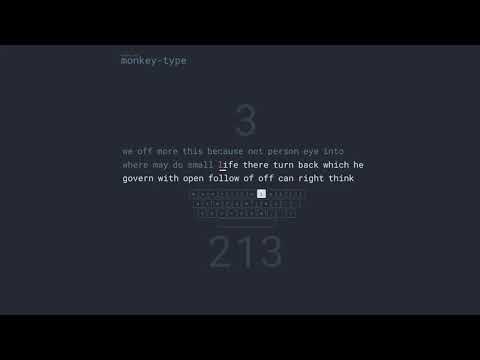207WPM 30s | monkey-type