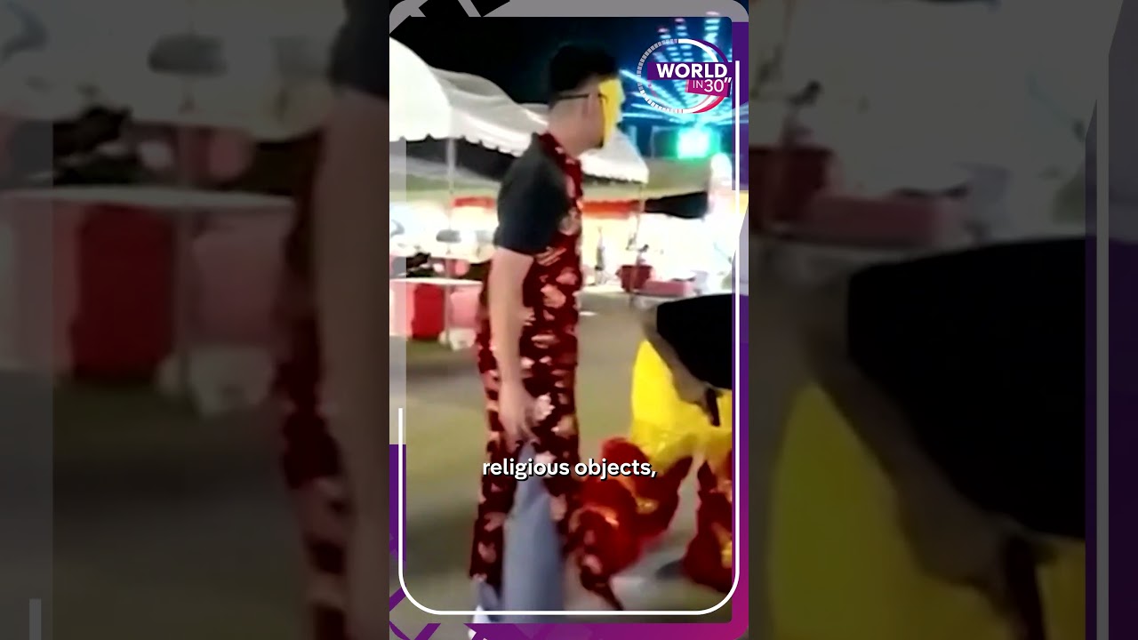 Thai Police dress as lion dancers to catch alleged thief