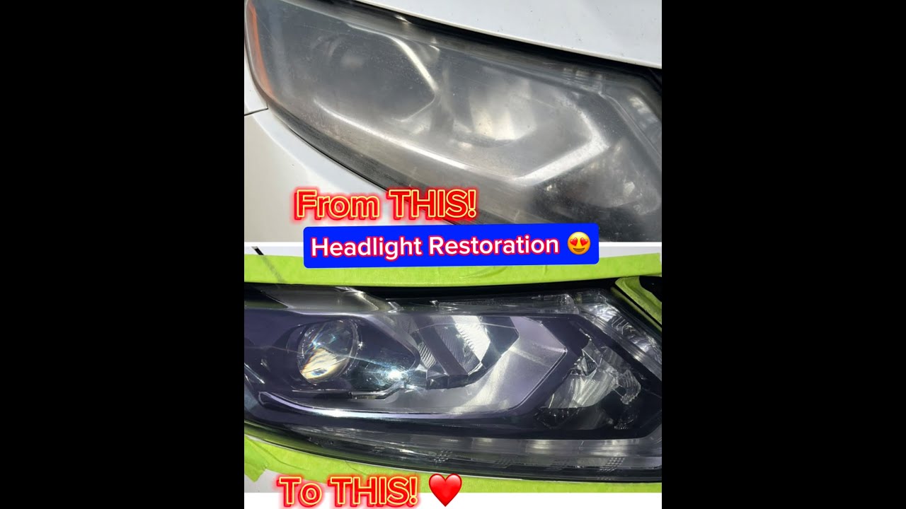 AMAZING HEADLIGHT RESTORATION! SUPER EASY!