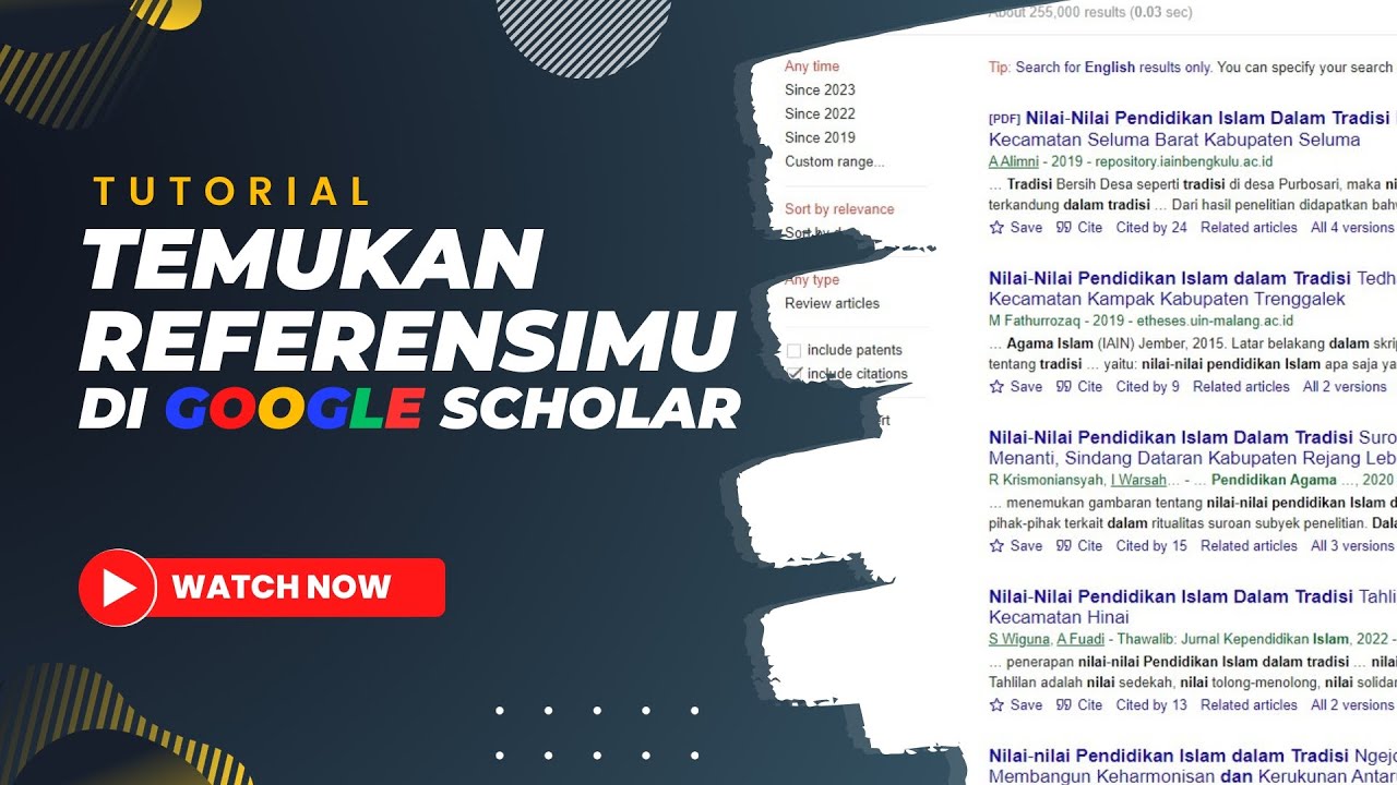 Cara Mencari Referensi di Google Scholar