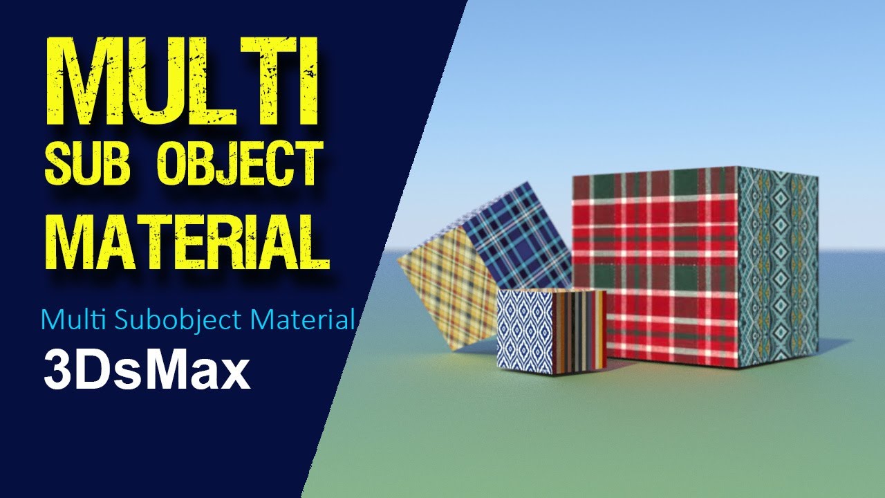 MULTI SUB-OBJECT material in 3Dsmax | @Quick3D