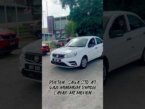 DELIVER PROTON SAGA STANDARD AUTO MC2 SNOW WHITE #protonjohor #protoncars #car #protonsaga