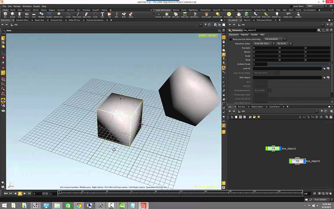 Houdini Training - Intro 02 - Navigating the UI