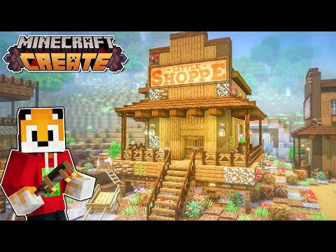 I built a CHOCOLATE SHOP in Minecraft Create Mod