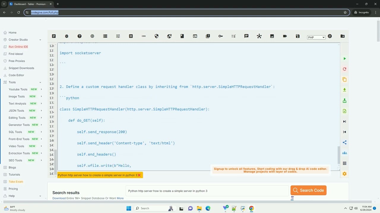 Python http server how to create a simple server in python 3
