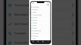 Thrive App for Custom Hearing and Activity Tracking