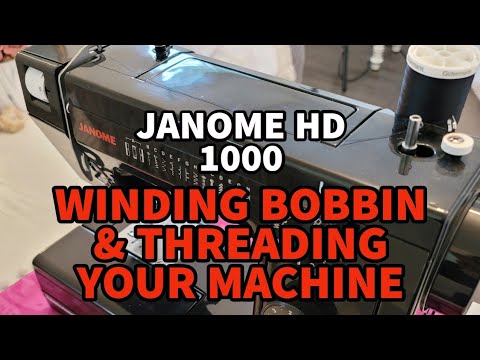 How to the Wind Bobbin and Thread a Janome Sewing Machine