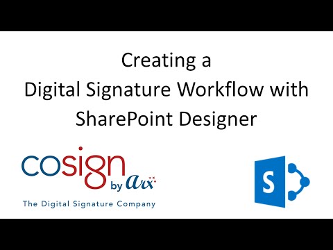 How to: Creating a Digital Signature Workflow with SharePoint Designer