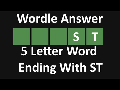 5 Letter Word Ending With ST (SOLVED) | Wordle 228 Answer | February 2, 2022