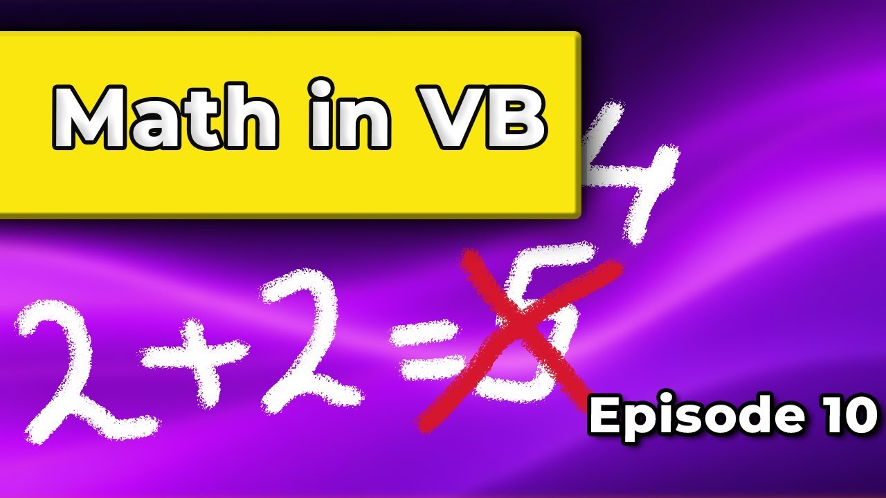 Visual Basic Tutorial #10 | Math Operations