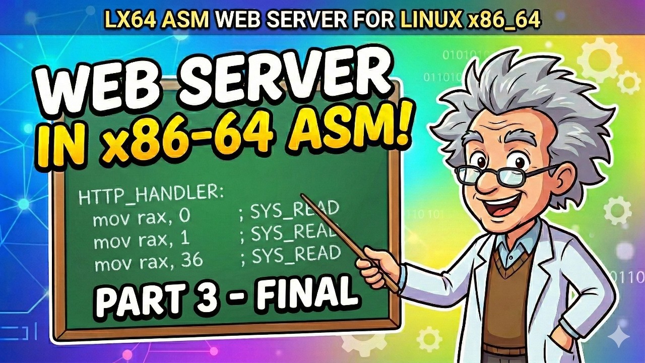 LX64 ASM Web Server Linux x86 64 - Part 3