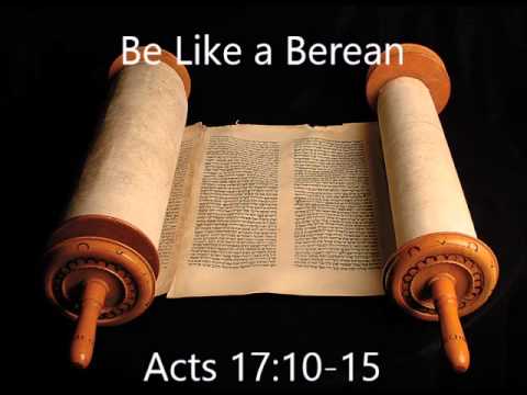 Be Like a Berean-audio version – Seminary Gal