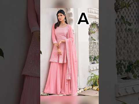 Choose your name first latter and see your sharara suit design #shorts #viral #romowear