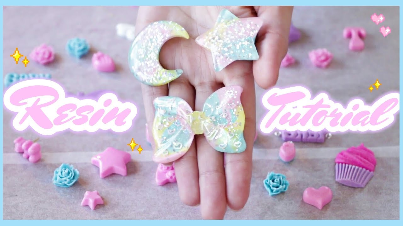 ♡ Kawaii Pastel Resin Charm Tutorial || HOW TO add hooks!