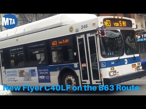 MTA New Flyer C40LF on the B63 Bus Route