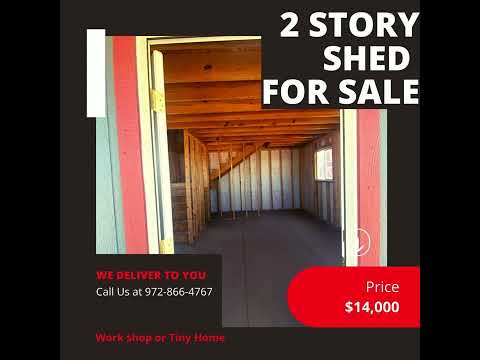 16x24 2 Story Shed for Sale - $14,000