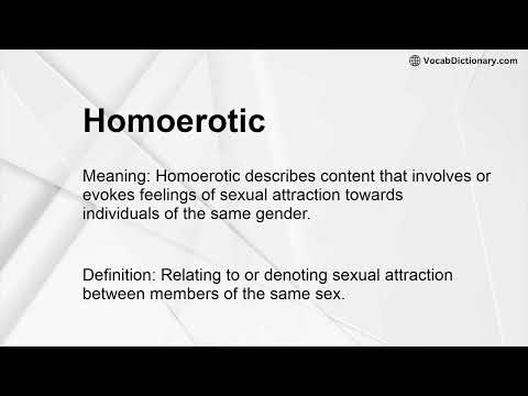 Homoerotic Meaning