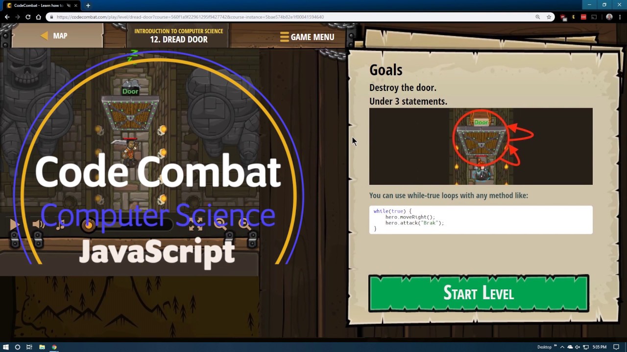 Code Combat - Level 12 JavaScript Tutorial
