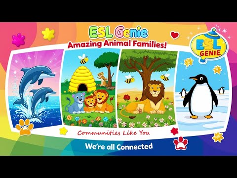 π΅π»π¦Song: Learn about Animal Families: Discover Communities Like YoursππΎ#esl #eslsong #animalfamilies
