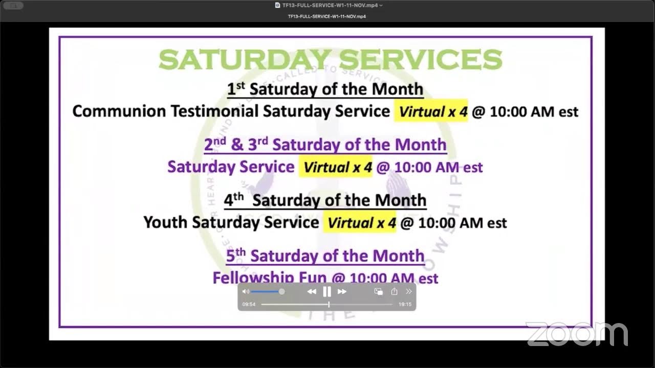 2024 NOVEMBER: COMMUNION TESTIMONIAL Saturday Service | Dear....Sincerely:@Paul Romans 1:1