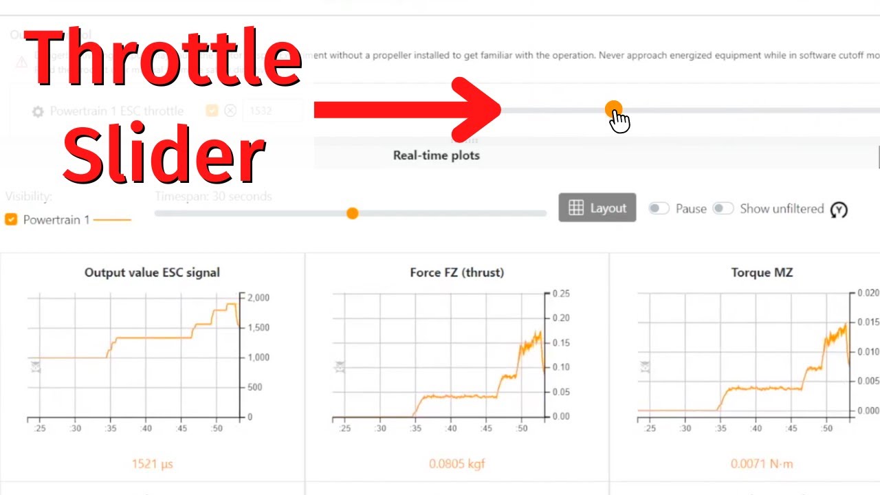 How to Manually Control a Test - Flight Stand Software