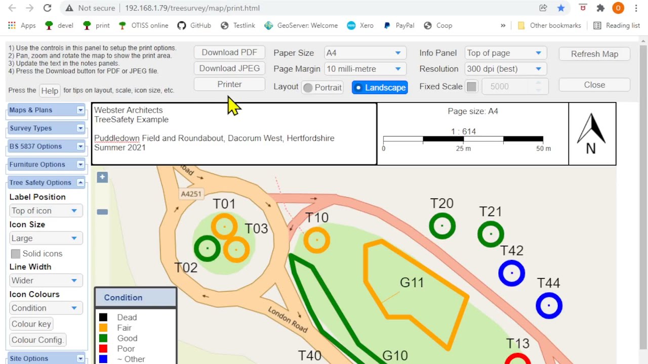 Printing Maps - Download PDFs and JPEGs