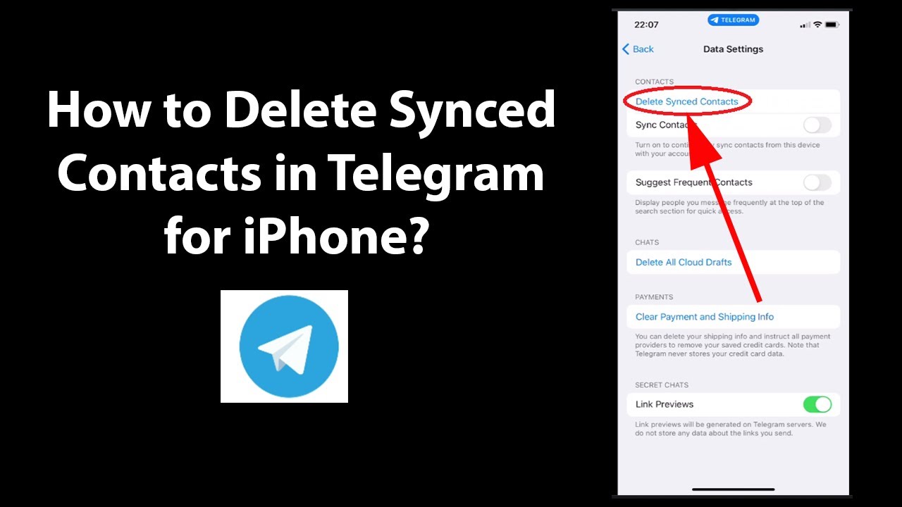 How to Delete Synced Contacts in Telegram for iPhone?