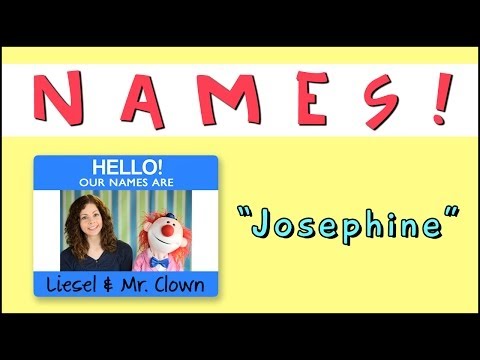 Learning Names with Mr. Clown: "Josephine"