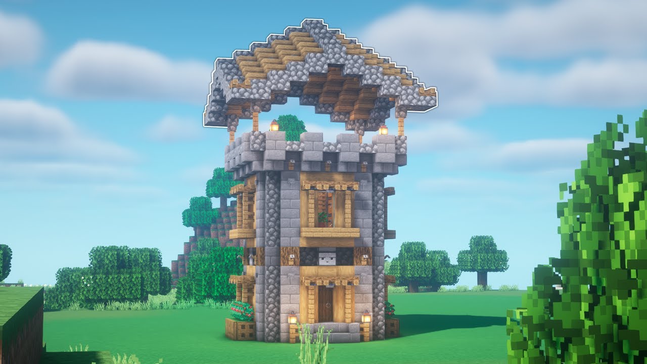 Minecraft: How to Build a Small Tower House - Minecraft Builders