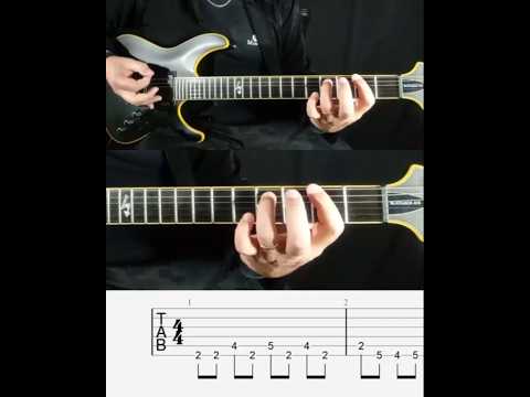 Ozzy Osbourne - Crazy Train (Riff - Verse) - Guitar lesson with TAB - Tutorial - Cover