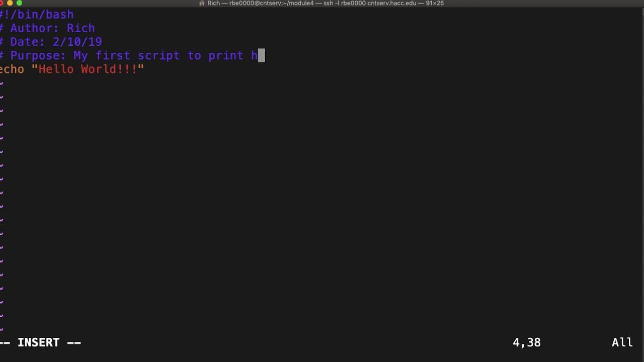 Shell Scripting 101: Writing your first script
