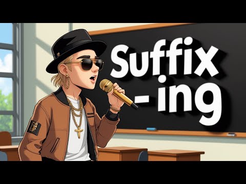 THE SUFFIX -ING | All Spelling Rules For Adding The Suffix -ing In A Rap Song.