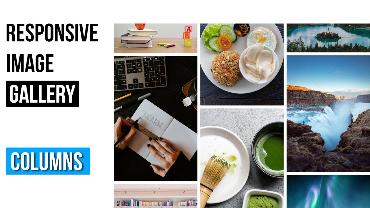 Responsive Image Gallery Using HTML CSS and Columns