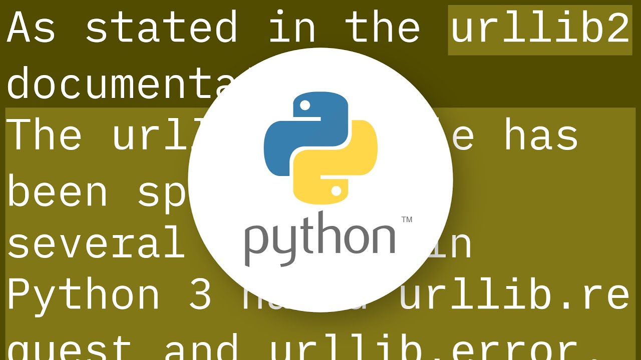 Import error: No module name urllib2