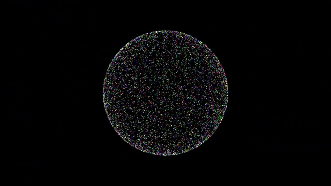 Real-time 3D dotted sphere