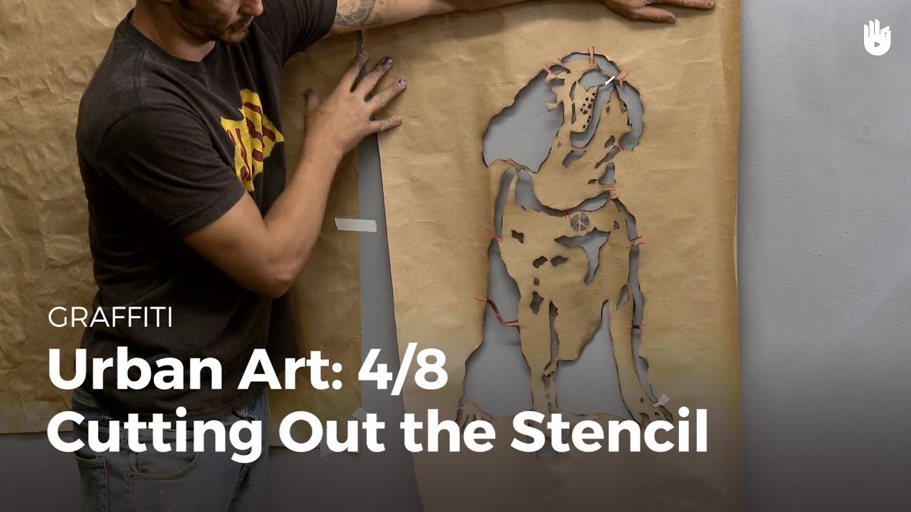 Urban art: cutting out the stencil - Graffiti Urban Art | Sikana