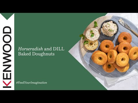 Horseradish and Dill Baked Doughnuts made with Titanium Chef Patissier XL
