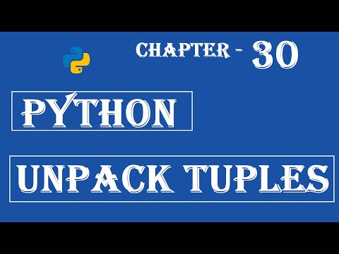 Unpack Tuples - Python Tutorial - w3Schools - Chapter-30 English